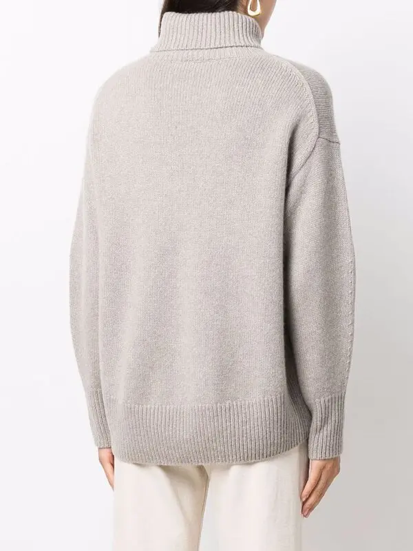 Arch4 Roll-neck Cashmere Jumper - Neutrals
