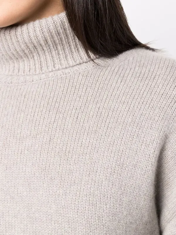 Arch4 Roll-neck Cashmere Jumper - Neutrals