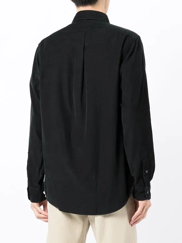 Polo Ralph Lauren Embroidered-logo Cotton Shirt - Blue