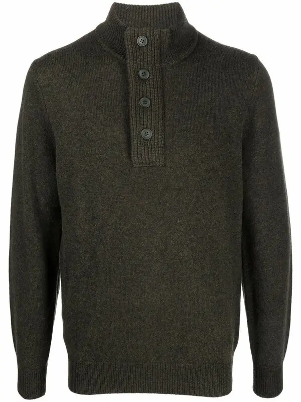 Barbour Funnel-neck Wool Jumper