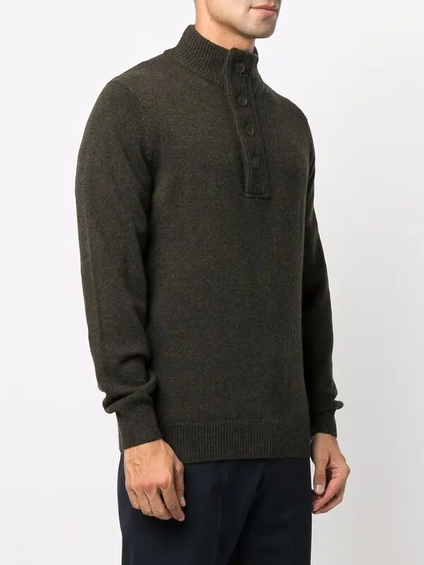 Barbour Funnel-neck Wool Jumper