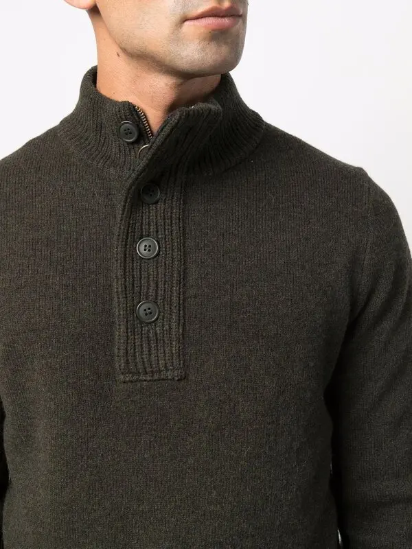 Barbour Funnel-neck Wool Jumper
