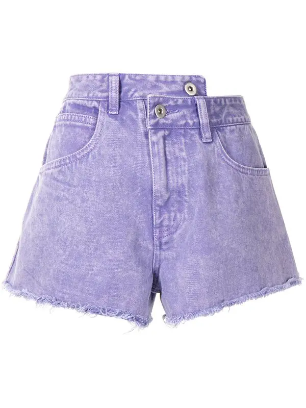 GROUND ZERO Washed Denim Shorts