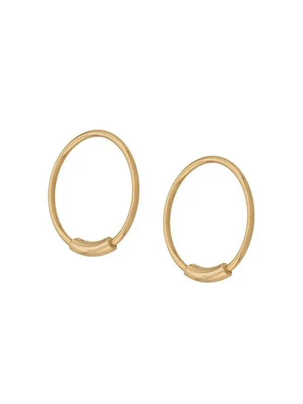 MARIA BLACK Basic S Hoop Earrings - Gold