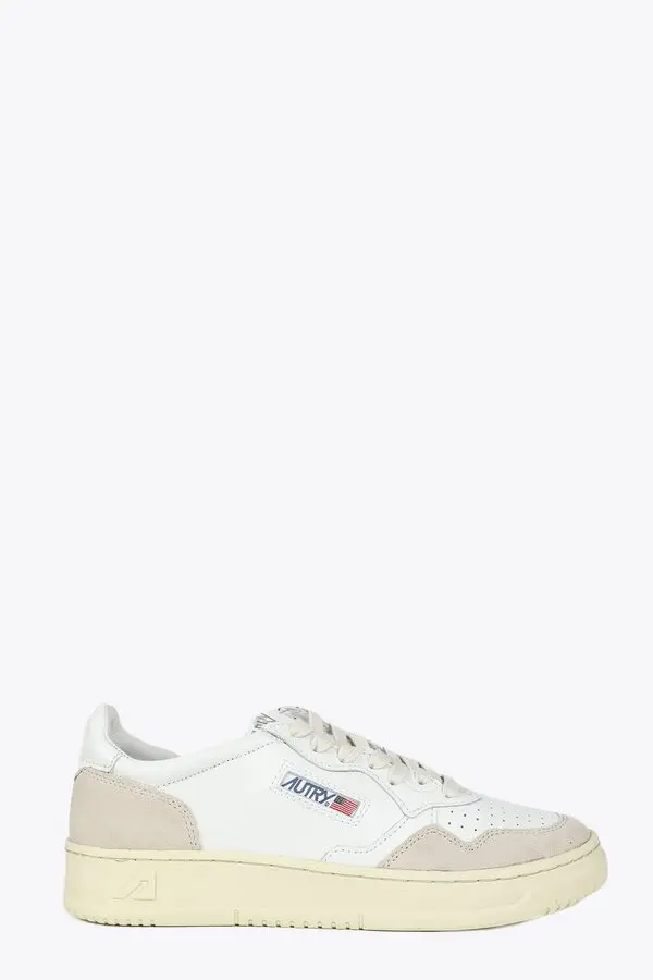 AUTRY 01 Low Leat/suede Leather Low Top Sneaker Medalist