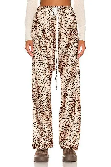 R13 Slouchy Pj Pant In Brown