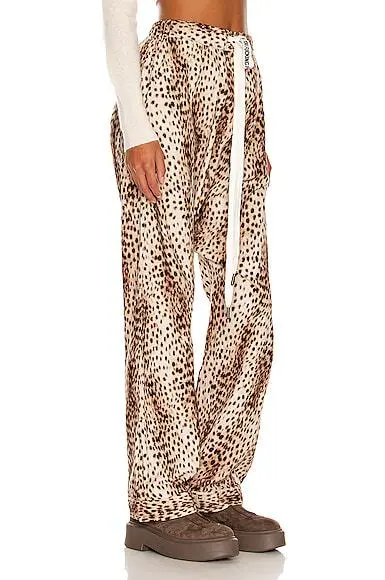 R13 Slouchy Pj Pant In Brown
