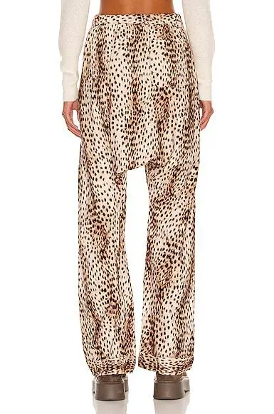 R13 Slouchy Pj Pant In Brown