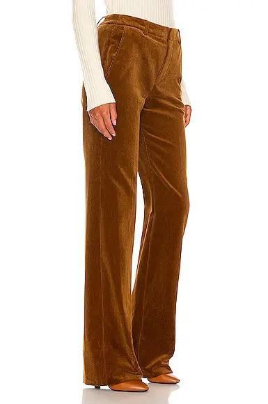 Saint Laurent Corduroy Pant In Brown