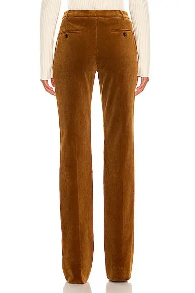 Saint Laurent Corduroy Pant In Brown