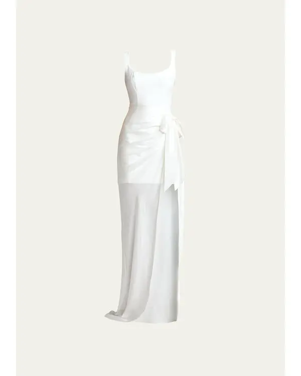 Cinq À Sept Marian Sleeveless Gown - Ivory