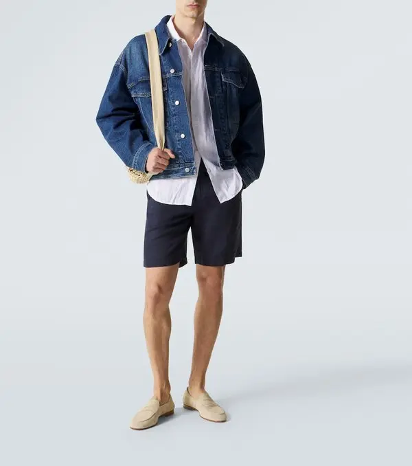 Orlebar Brown Giles Linen Long-sleeved Shirt - White