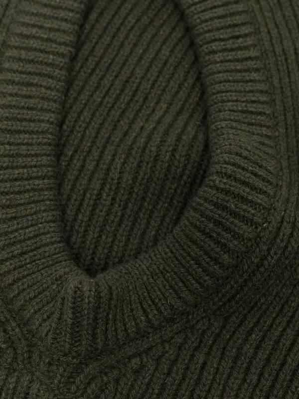 Rick Owens Ribbed Knitted Hood