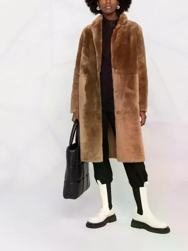 YVES SALOMON Reversible Lambskin Coat