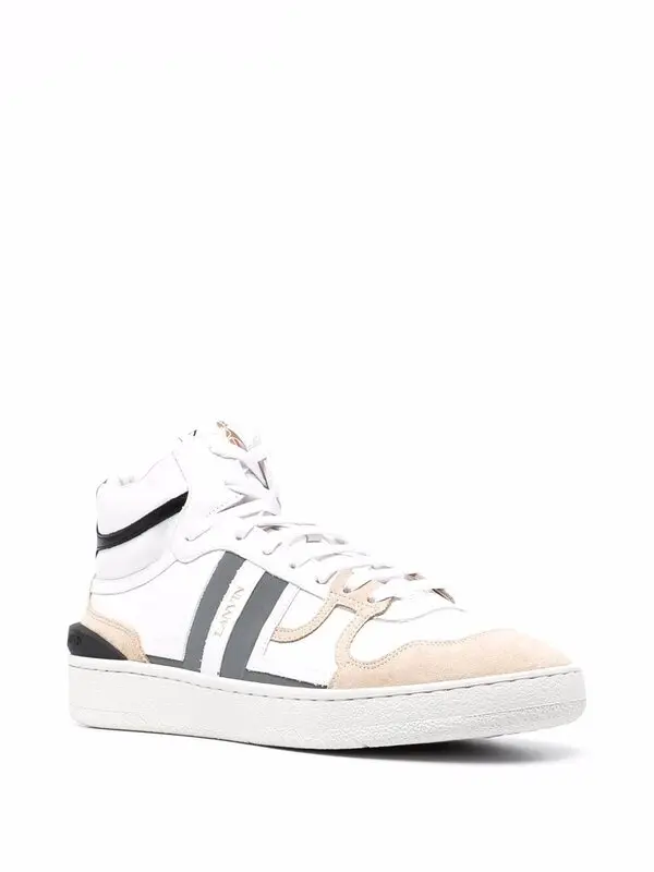 LANVIN Clay High-top Sneakers - White