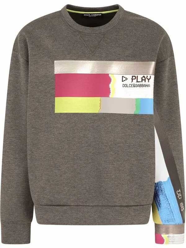 Dolce & Gabbana Graphic-print Sweatshirt - Grey