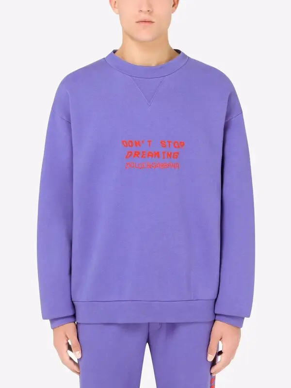 Dolce & Gabbana Embossed Cotton-blend Sweatshirt
