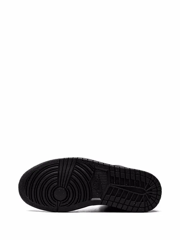 JORDAN Air 1 Mid Snakeskin Sneakers - Black