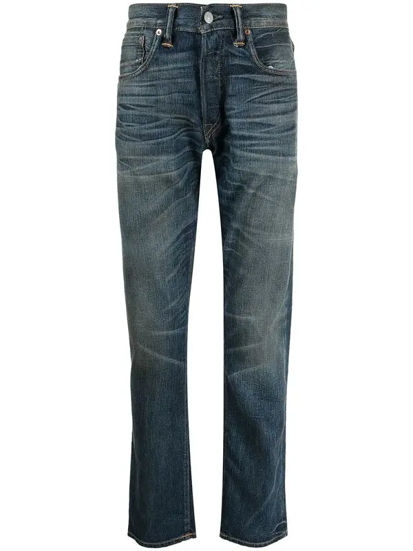 Ralph Lauren Whiskering Effect Jeans - Blue