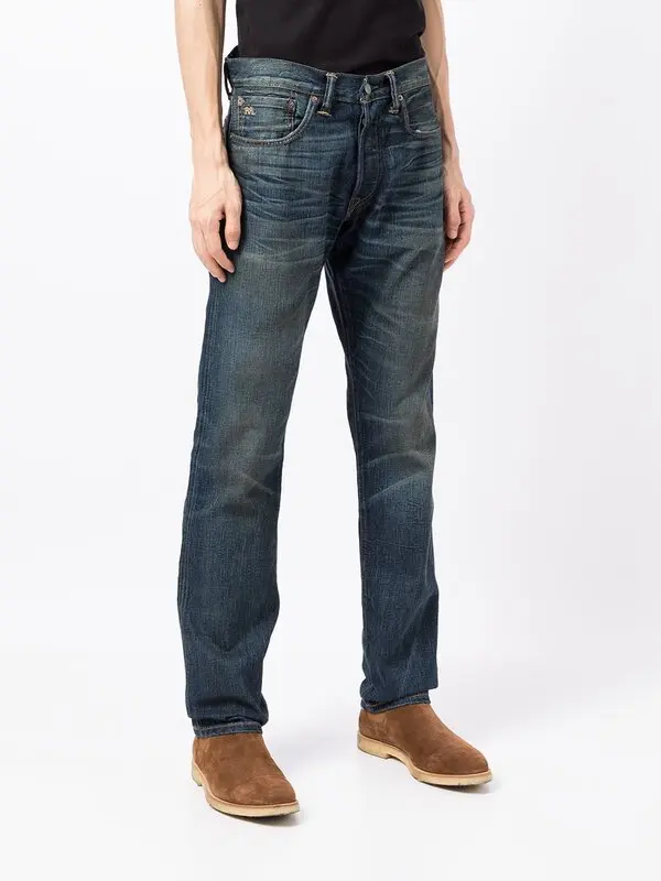 Ralph Lauren Whiskering Effect Jeans - Blue