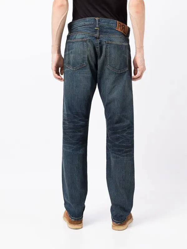 Ralph Lauren Whiskering Effect Jeans - Blue