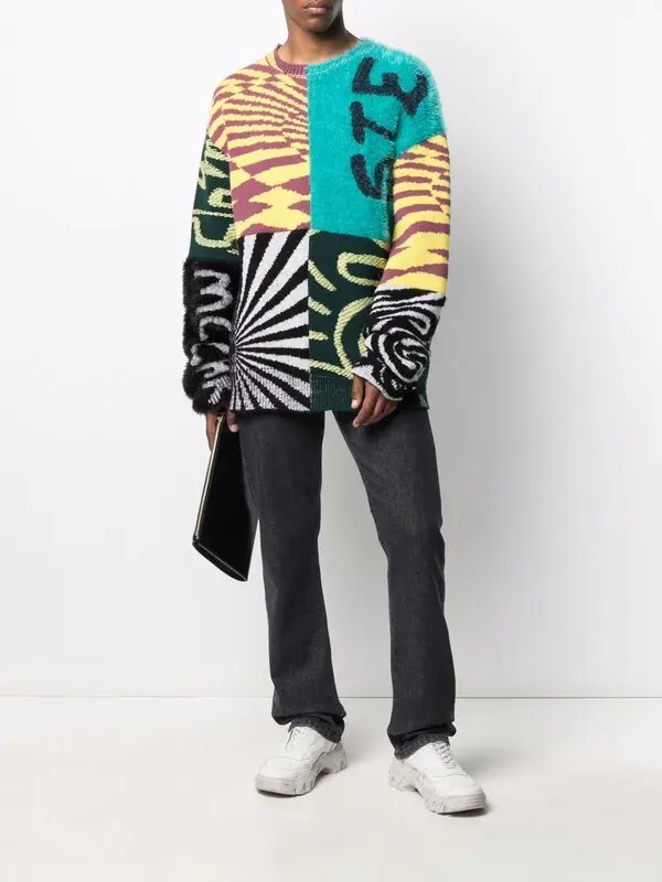 Stella McCartney Colour-blocked Logo Jumper