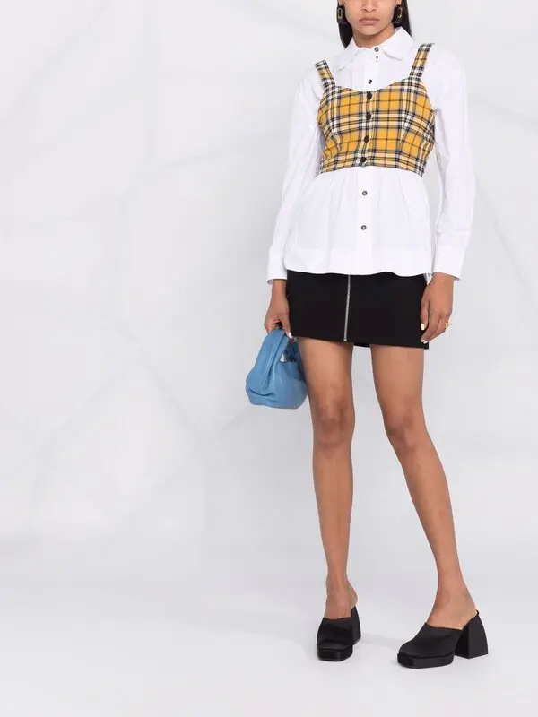 Maje Plaid-check Top