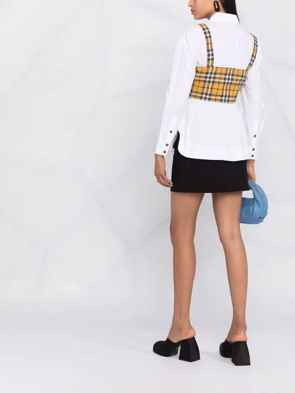 Maje Plaid-check Top