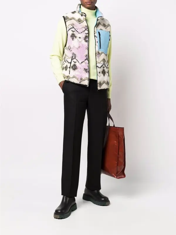MSGM Reversible Zipped Gilet - Neutrals