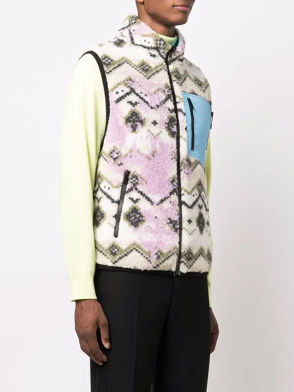 MSGM Reversible Zipped Gilet - Neutrals