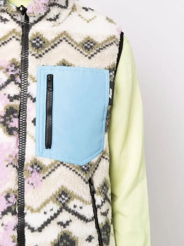 MSGM Reversible Zipped Gilet - Neutrals