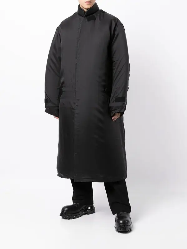 Yohji Yamamoto Concealed-front Coat
