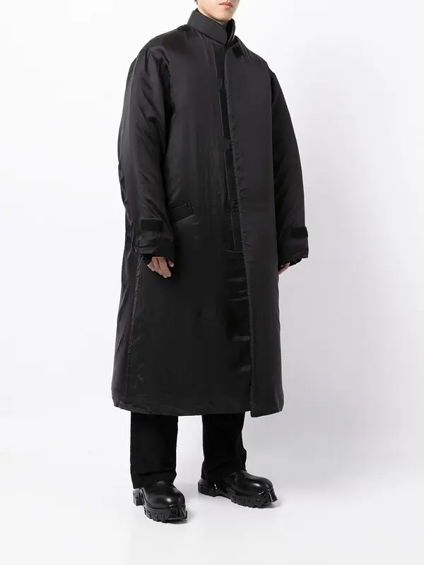 Yohji Yamamoto Concealed-front Coat