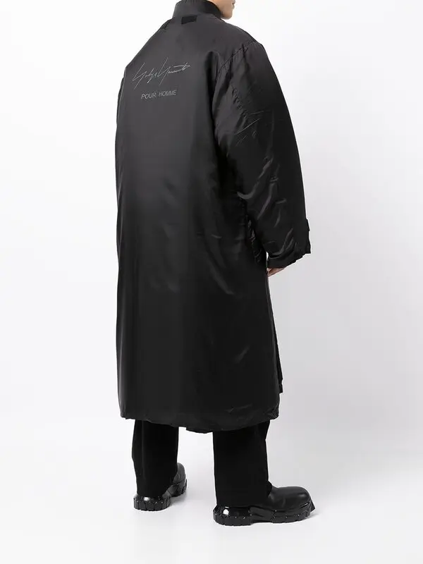 Yohji Yamamoto Concealed-front Coat