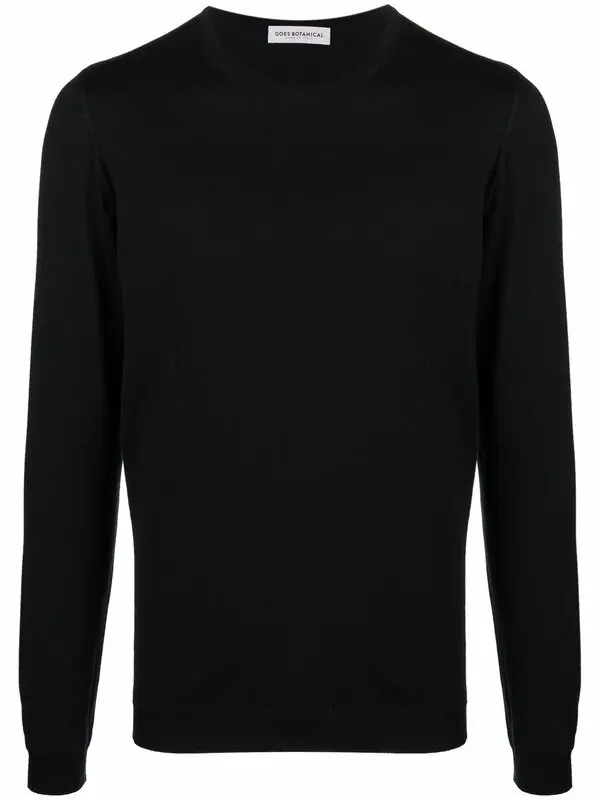 GOES BOTANICAL Crew-neck Knit Jumper - Black
