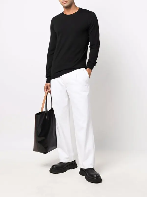 GOES BOTANICAL Crew-neck Knit Jumper - Black
