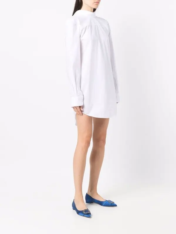 Viktor & Rolf Long Sleeve Shirt Dress With Rear Button Fastening