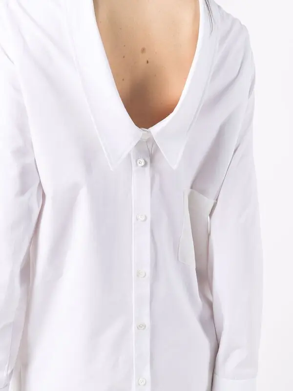 Viktor & Rolf Long Sleeve Shirt Dress With Rear Button Fastening