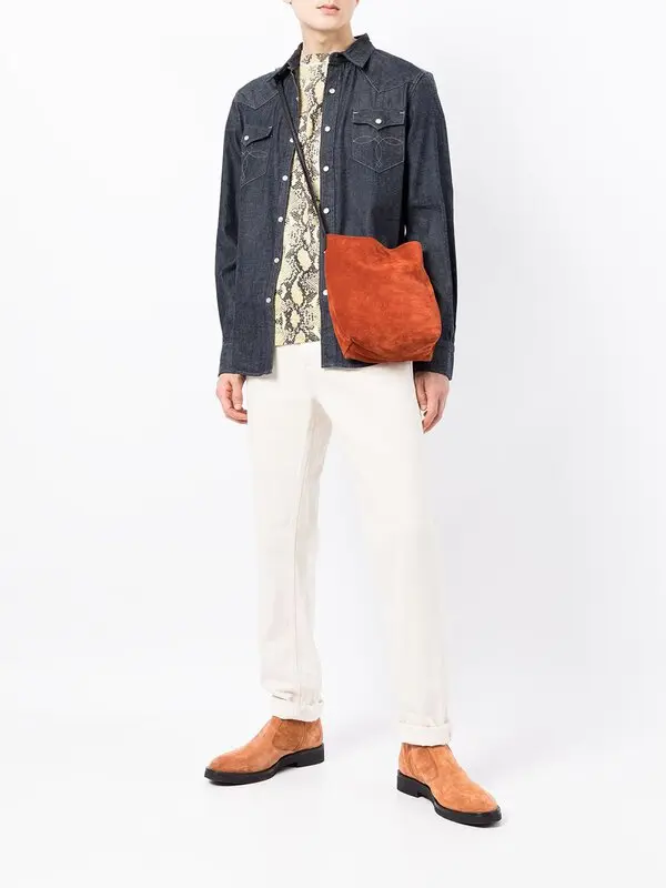 Ralph Lauren Long-sleeve Denim Western Shirt - Blue