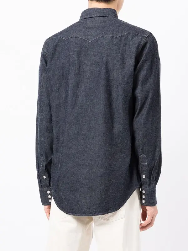Ralph Lauren Long-sleeve Denim Western Shirt - Blue