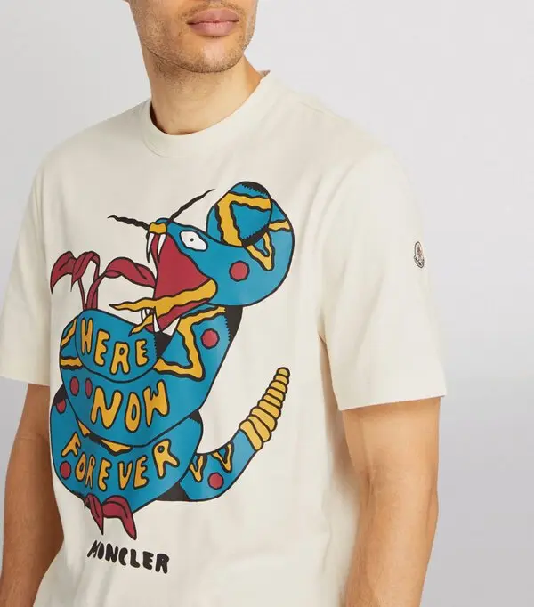 Moncler Graphic Snake T-Shirt - White | Editorialist
