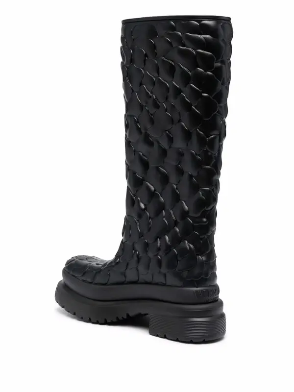 Valentino Garavani Atelier Floral Rain Boots - Black