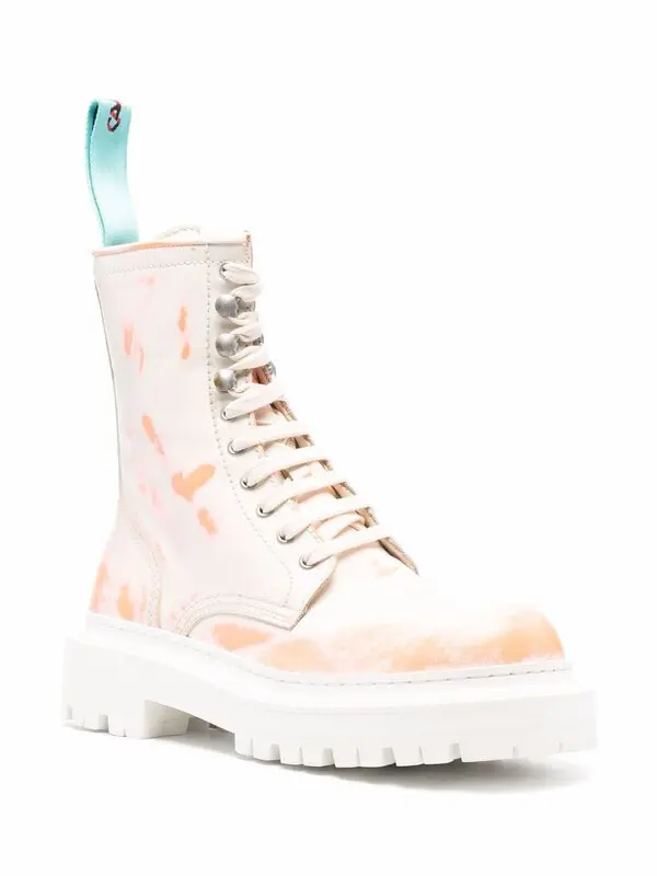 Camper Eki Chunky-sole Lace-up Boots - White
