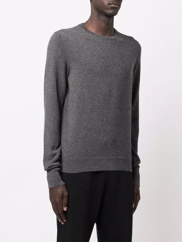 DRUMOHR Fine Knit Cashmere Jumper - Grey