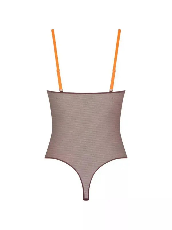 MAISON CLOSE Corps À Corps Mesh Bodysuit - Brown
