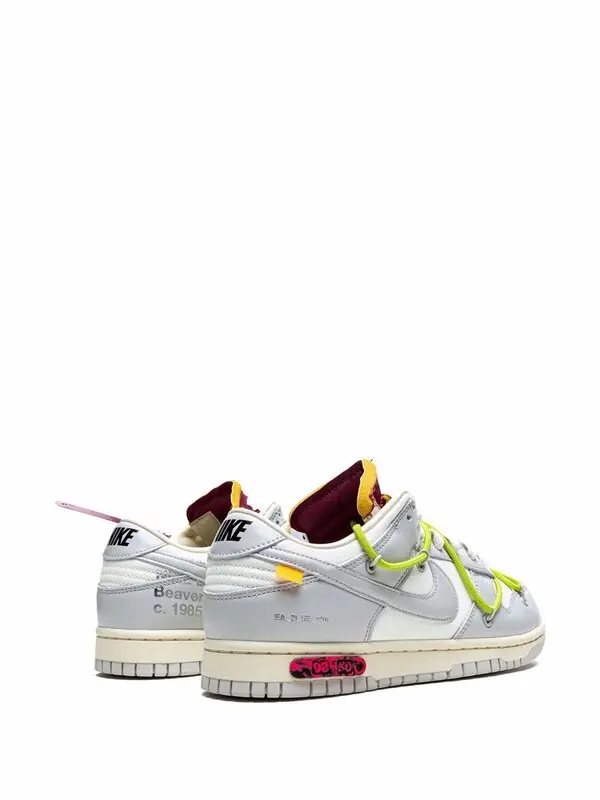 Nike X Off White Dunk Low Lot 08 Sneakers - White