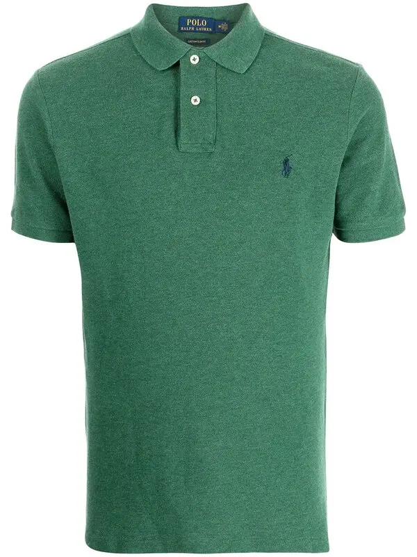 Polo Ralph Lauren Embroidered-motif Polo Shirt - Green