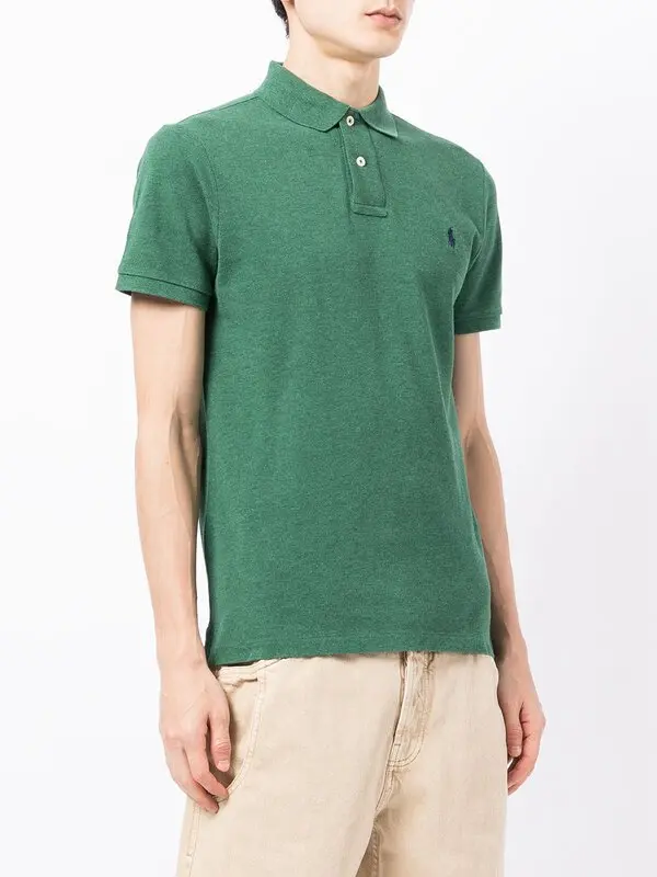 Polo Ralph Lauren Embroidered-motif Polo Shirt - Green