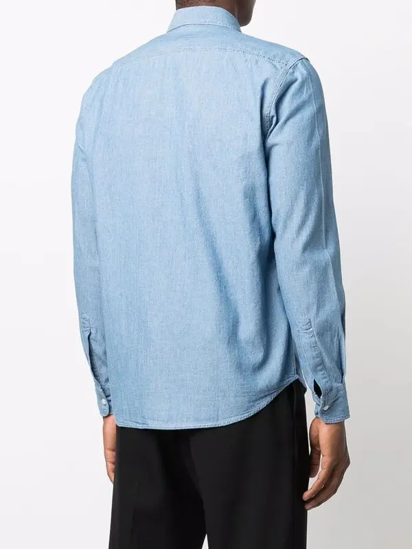 Aspesi Denim Button-down Shirt - Blue