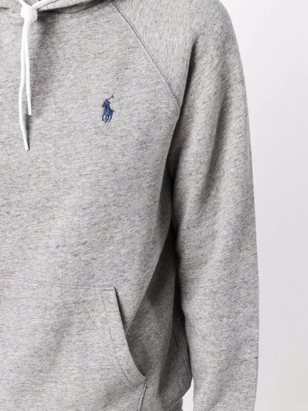 Polo Ralph Lauren Embroidered-pony Hoodie - Grey